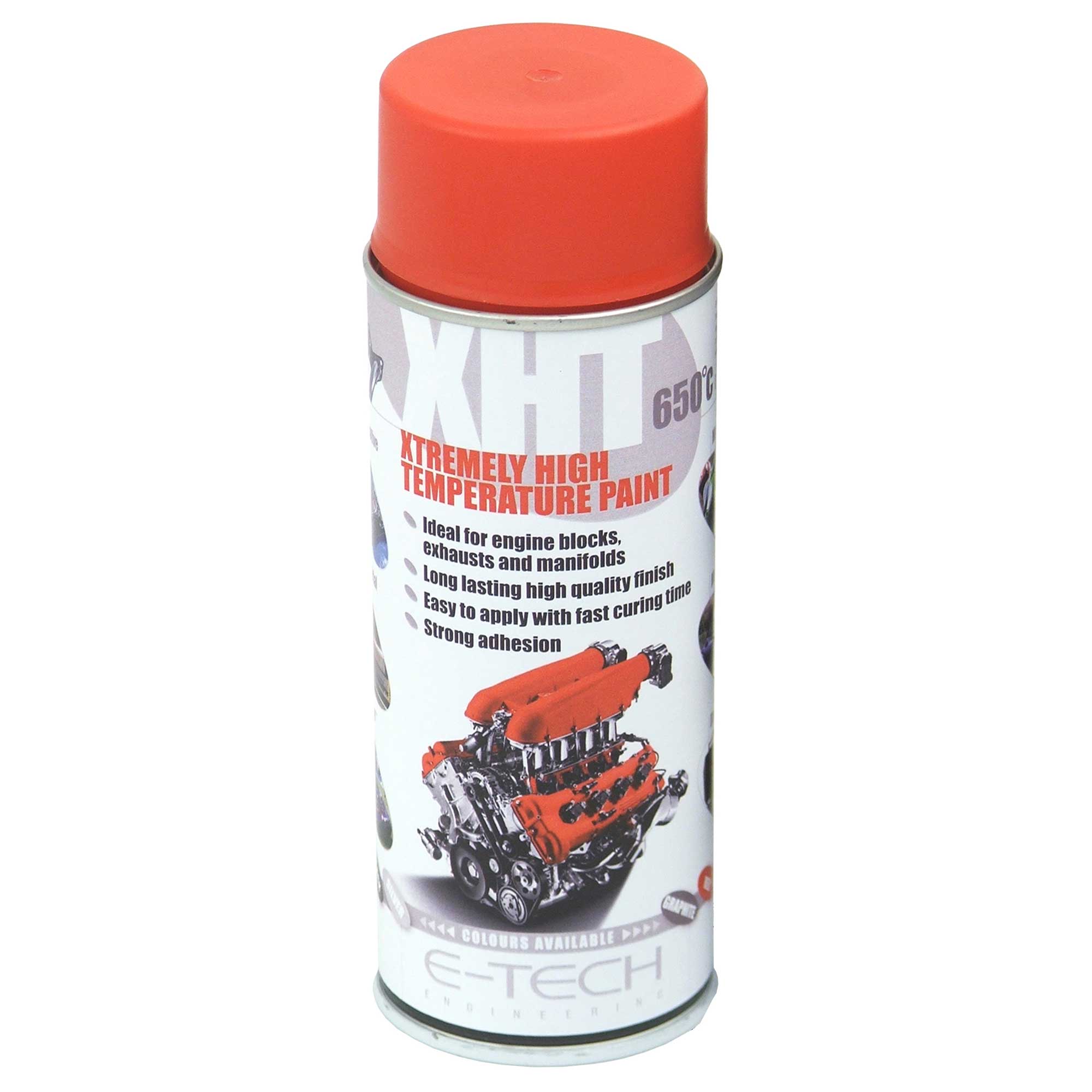 E-Tech Engineering XHT High Temperature Paint In Red 400ml ...