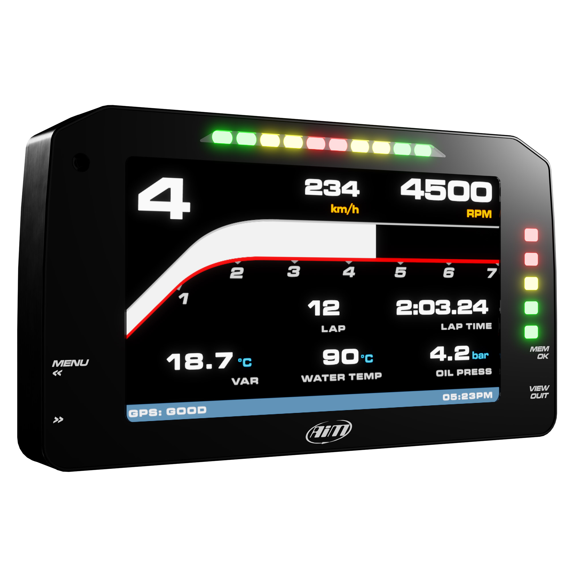 AIM Motorsport 6 Inch Dash Display For PDM8 / PDM32 Data Logger Race ...