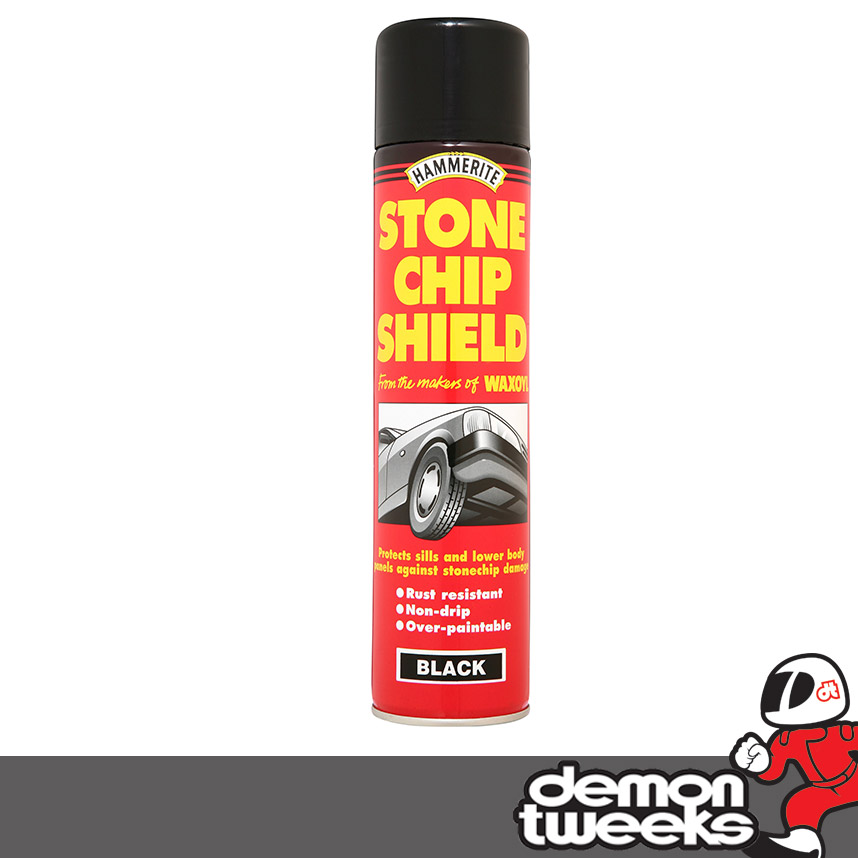 Hammerite Stone Chip Shield Moisture Rust Protection Paint Black 600ml ...