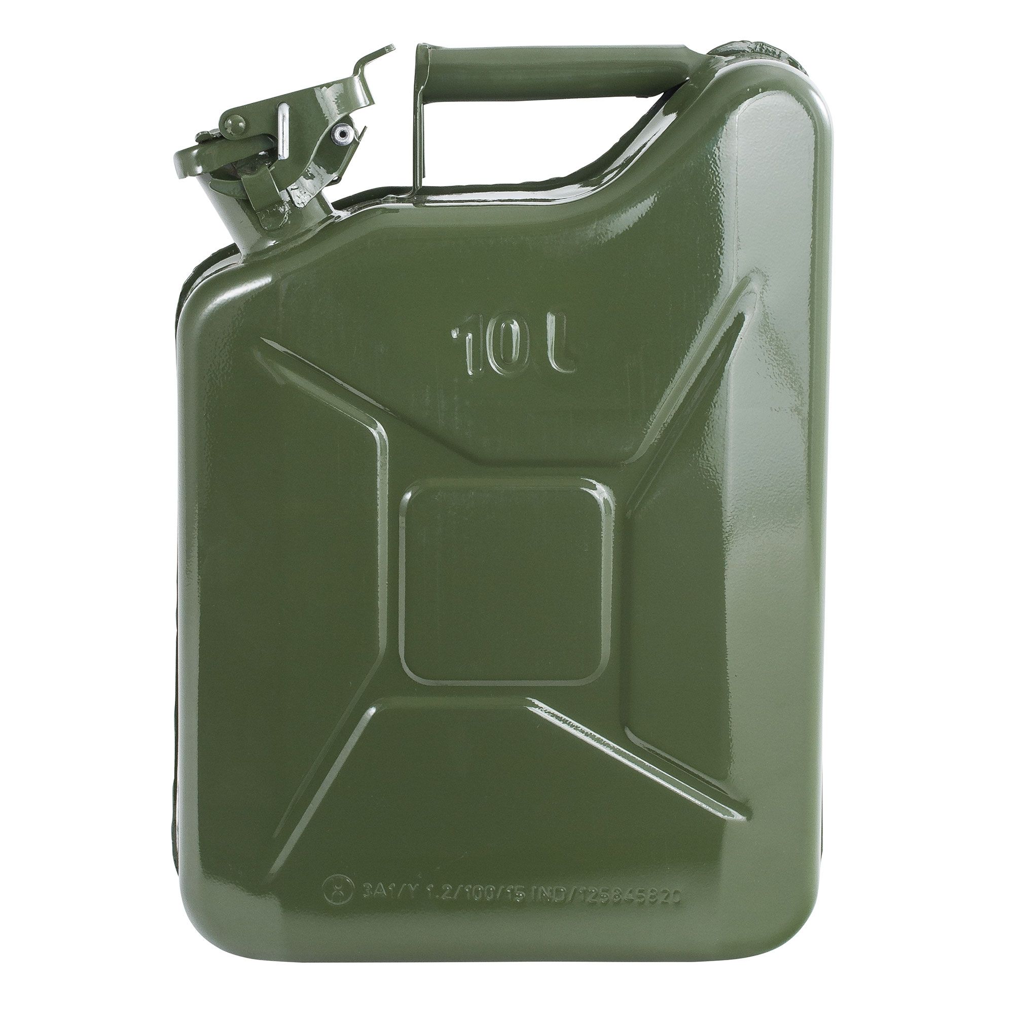10L Tall Fuel Diesel Petrol Oil Water Steel Jerry Can With Baylent Cap ...