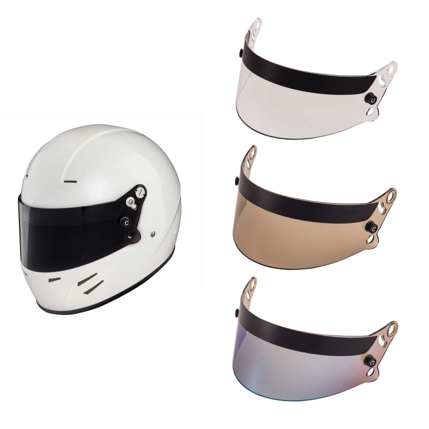 RSA Pro Full Face Helmet Visor Only - Race/Rally/Track/Competition ...