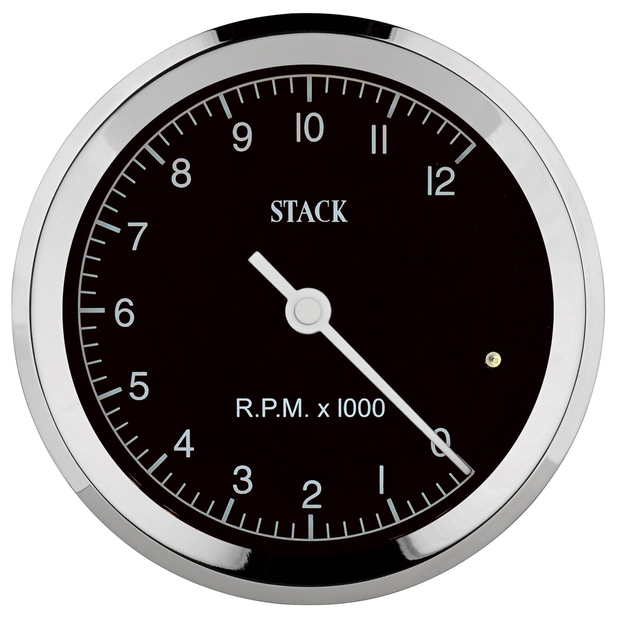 Stack ST200 Classic 80mm Tachometer with Black Dial Face, 0-12000 RPM ...