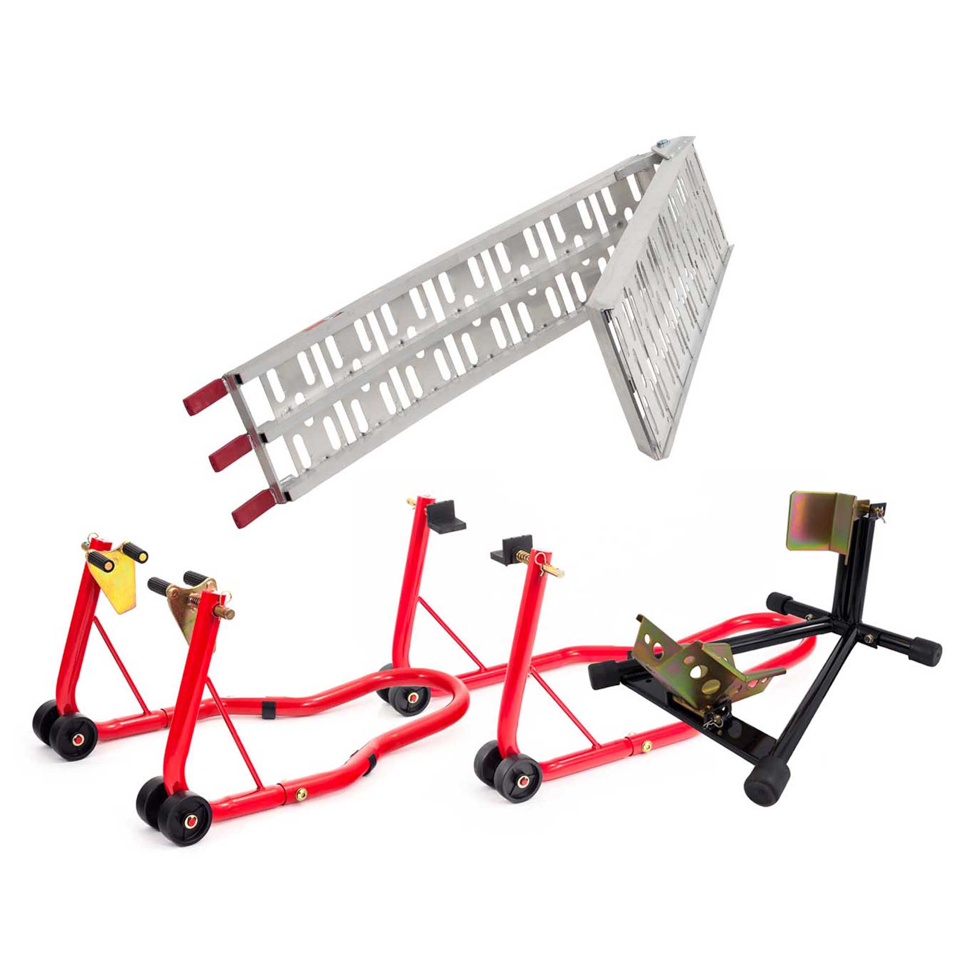 Warrior Bike/Motorcycle Folding Loading Ramp / Wheel Chock / Paddock ...