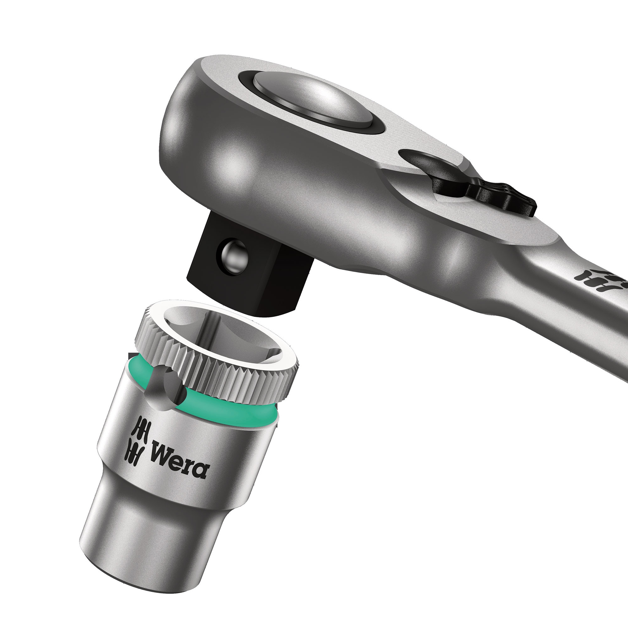 Wera Tools 8004 Zyklop Reversible Metal Ratchet With Switch Lever - 3/8 ...