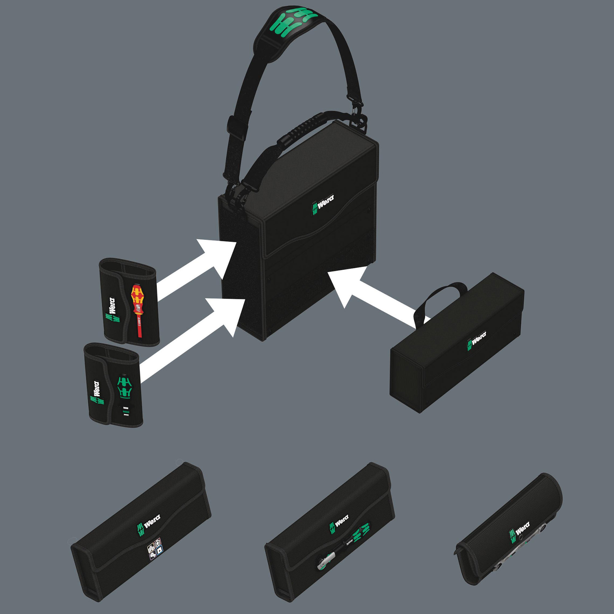 Wera Garage Tools Storage 2go 2 Tool Container Bag | eBay